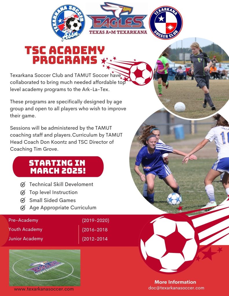 Academy Programs – Texarkana Soccer Association