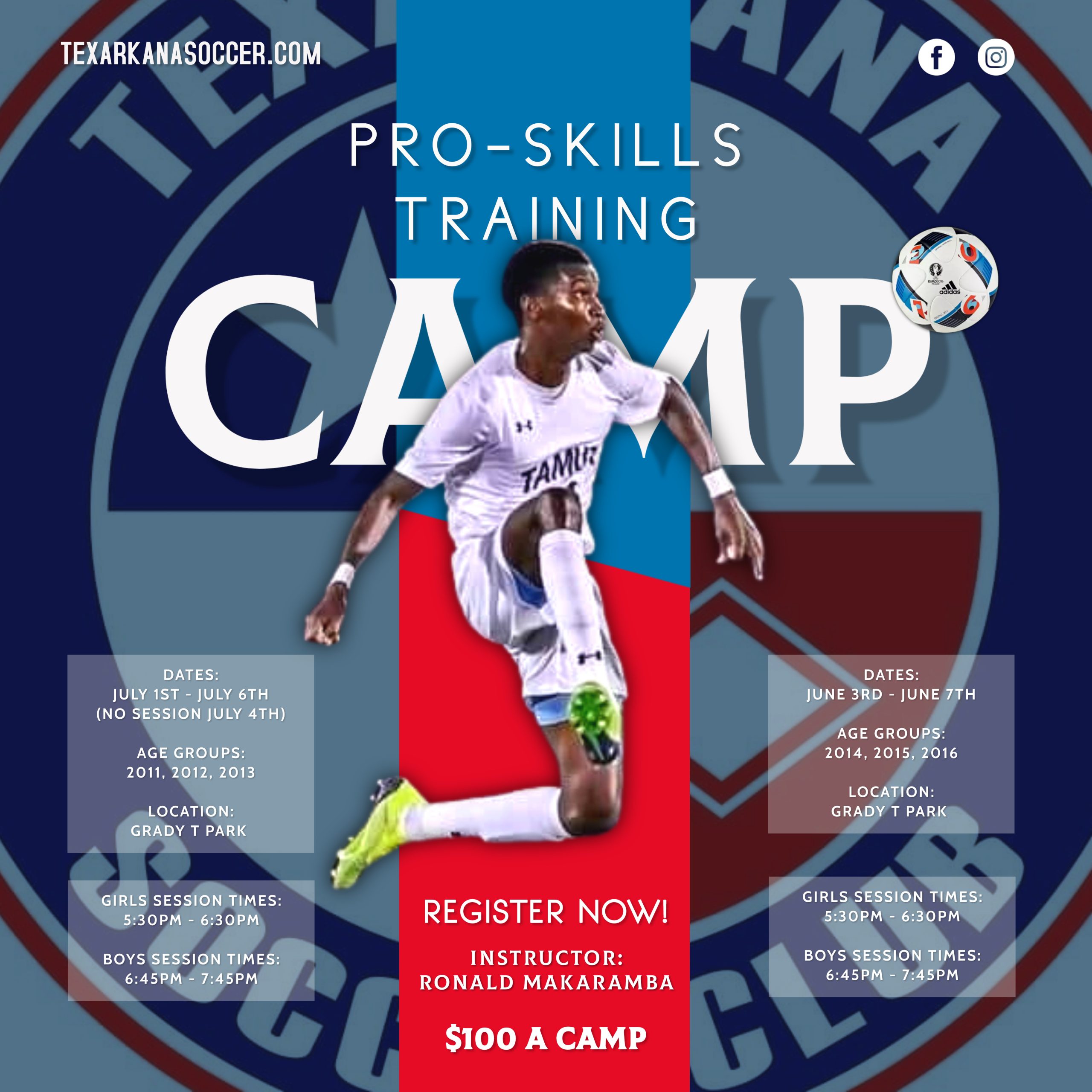 SKILLS CAMP – Texarkana Soccer Association